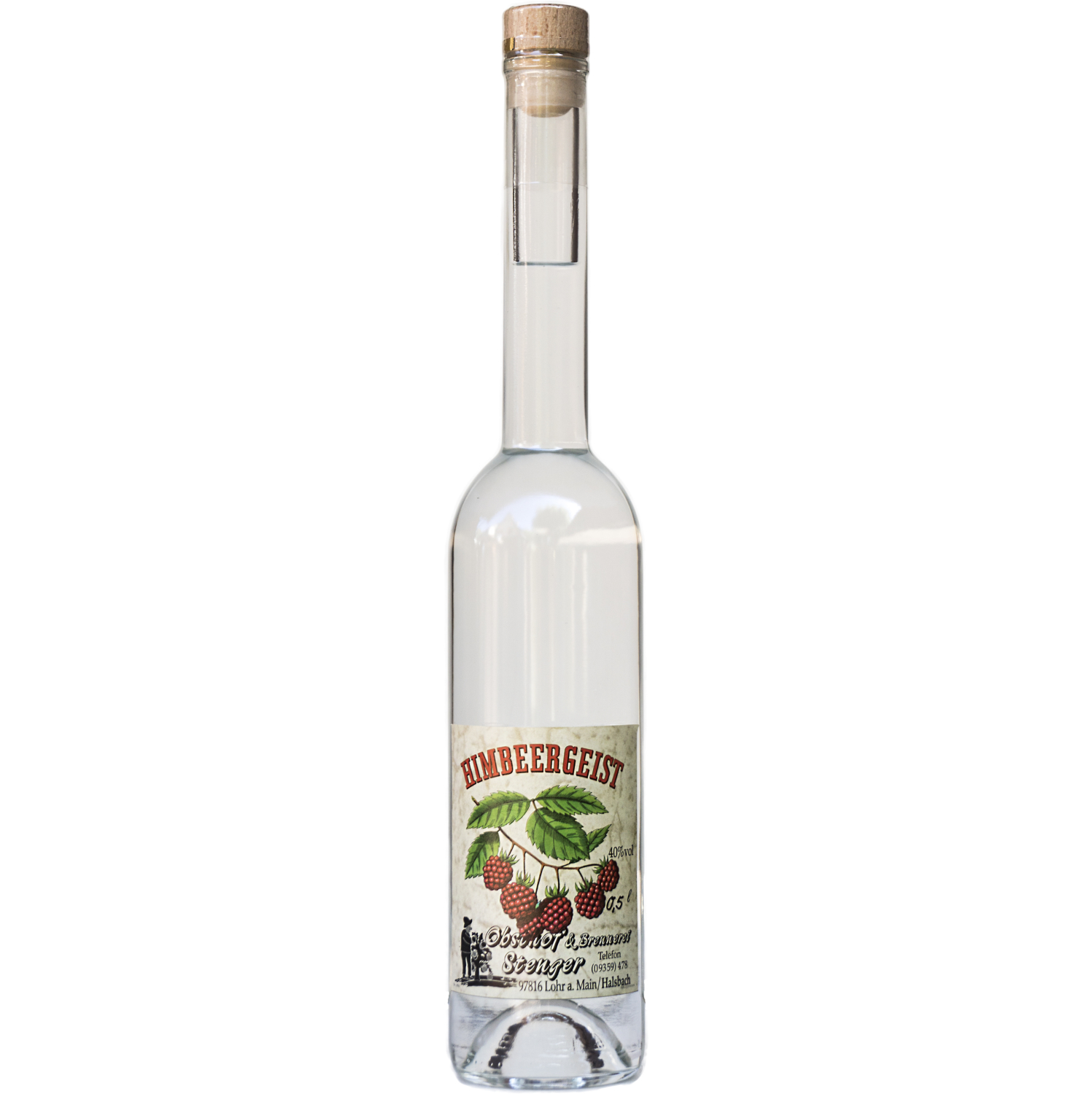 Himbeergeist 0,5L – Obsthof Stenger